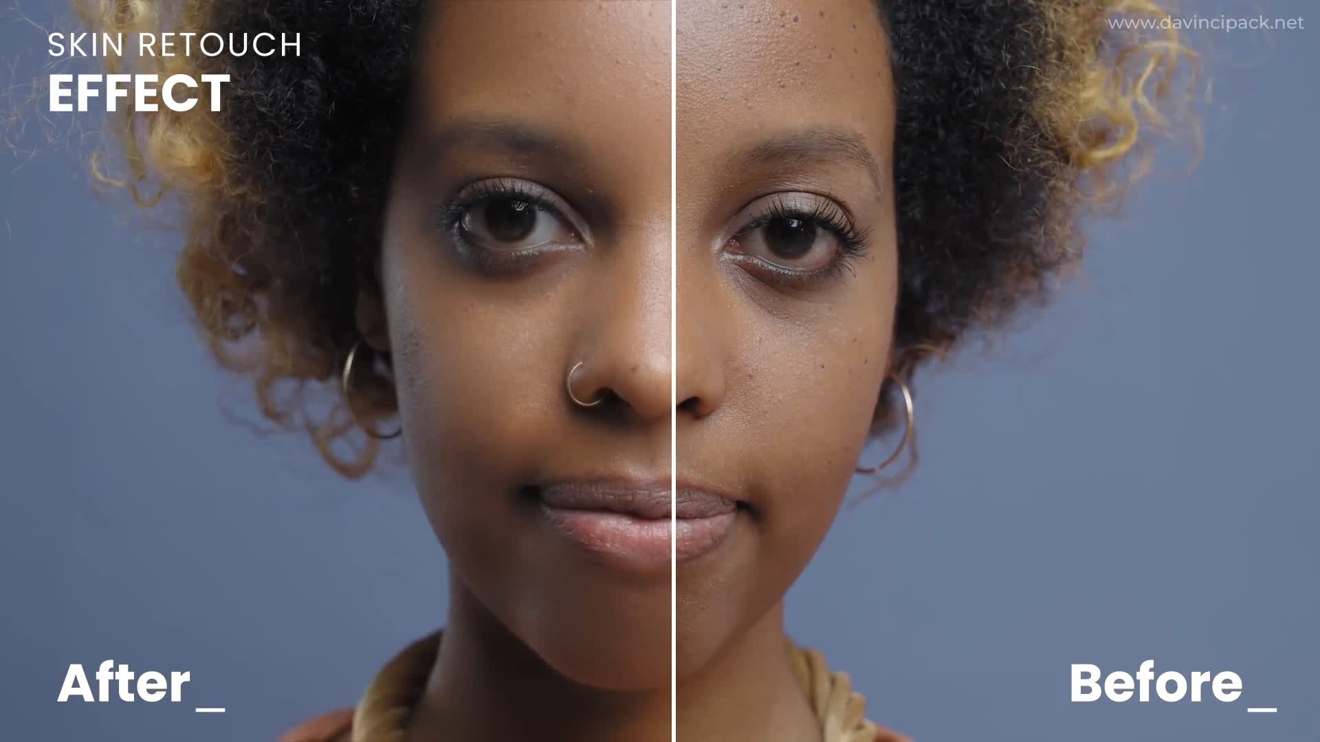 Skin Retouch Effect улучшение кожи в DaVinci Resolve – Davinci pack
